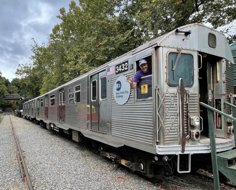 New York Subway Cars on Display – Craggy Mountain Line